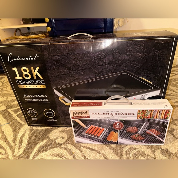 Kitchen | Electric Warming Plate Stainless Steel Hot Dog Roller Salt Pepper Shaker | Poshmark